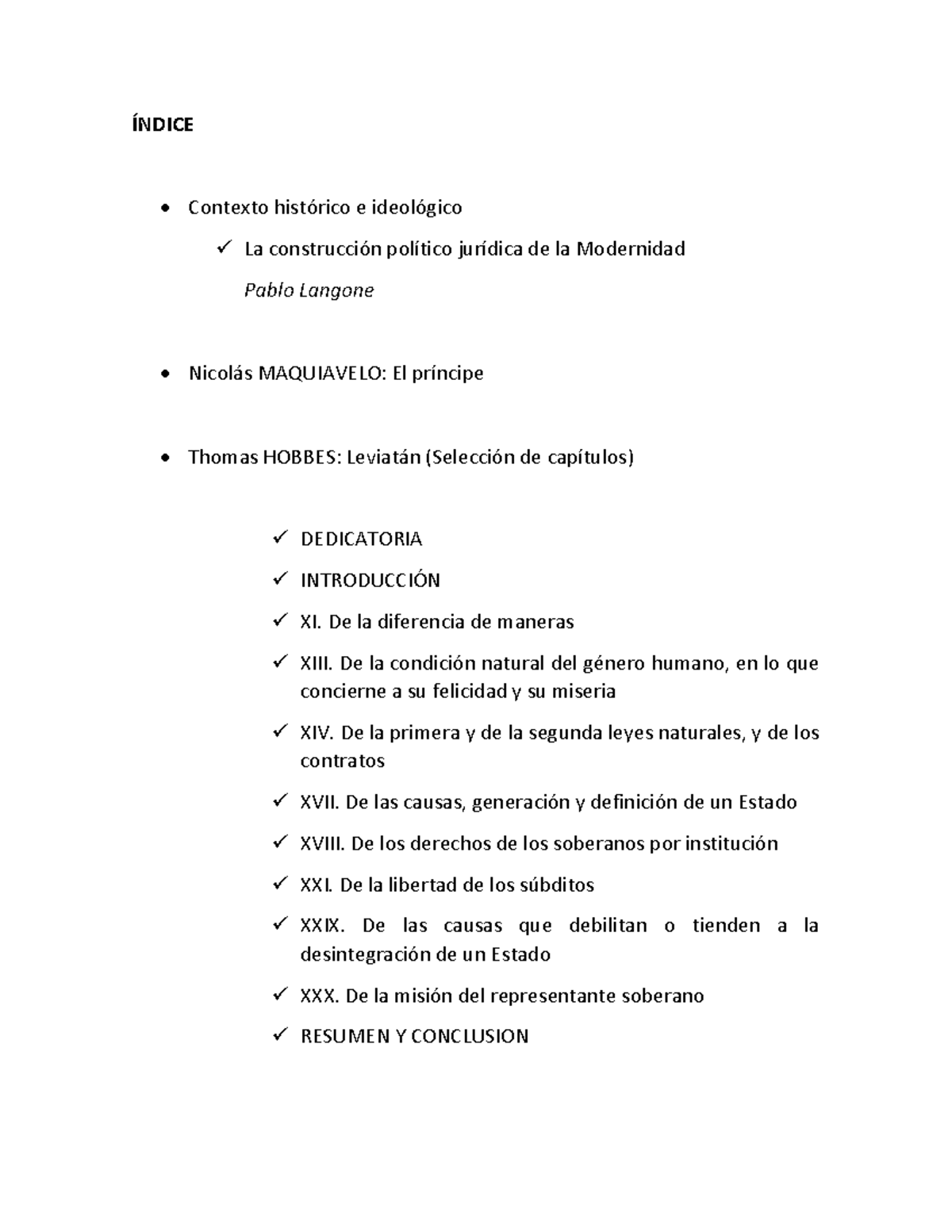 Librillo Maquiavelo - Hobbes - ÕNDICE Contexto histÛrico e ideolÛgico ...
