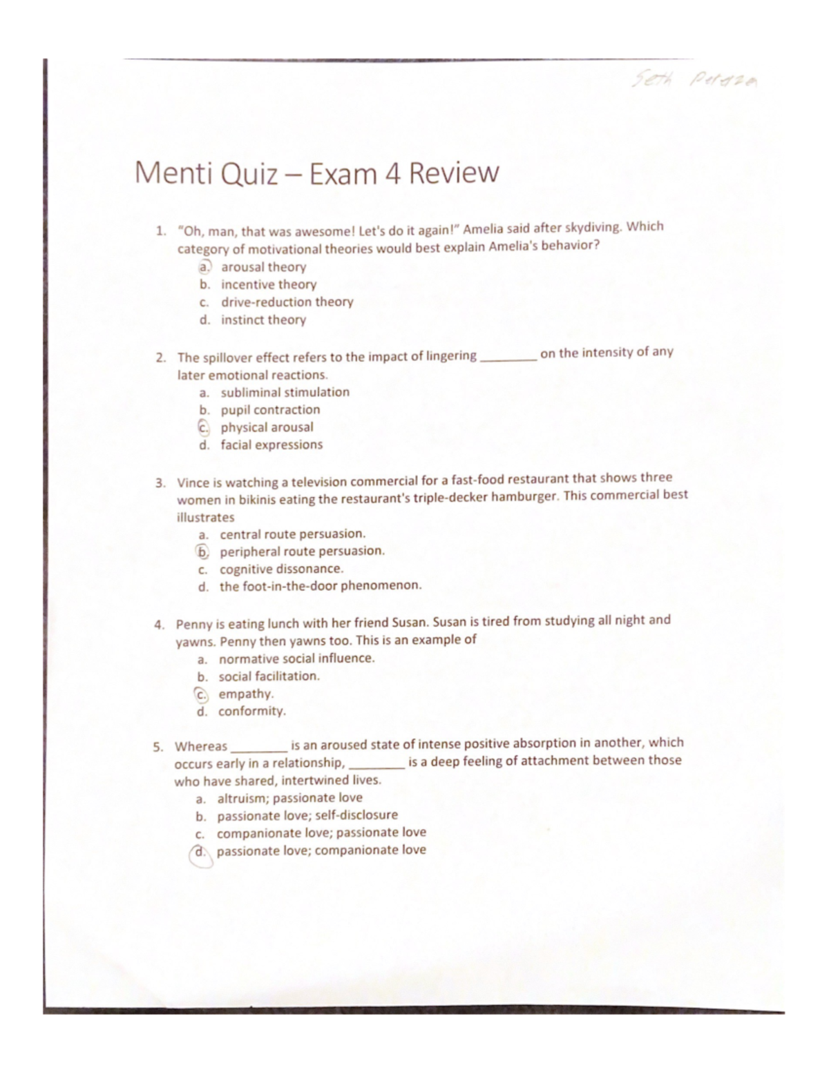 Menti Quiz - Exam 4 Review - man, that was awesome! do it Amelia said ...