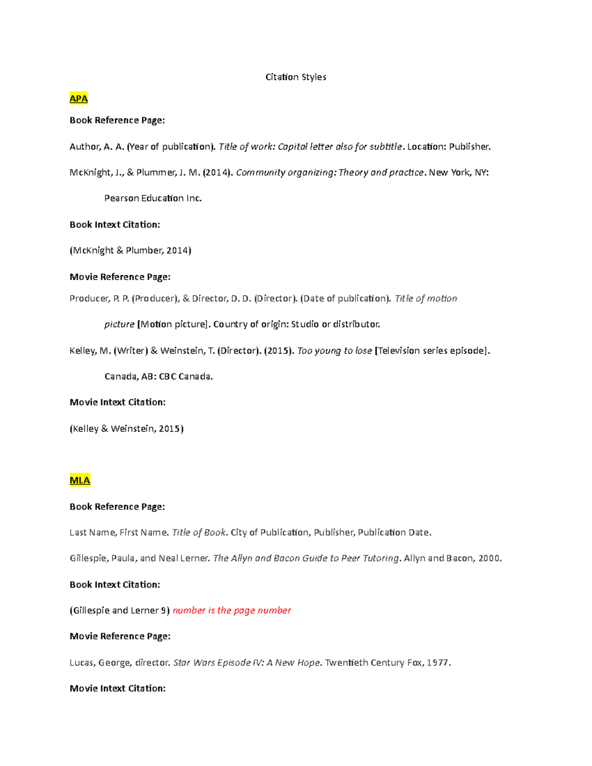 Citation Styles Examples - Citation Styles APA Book Reference Page ...