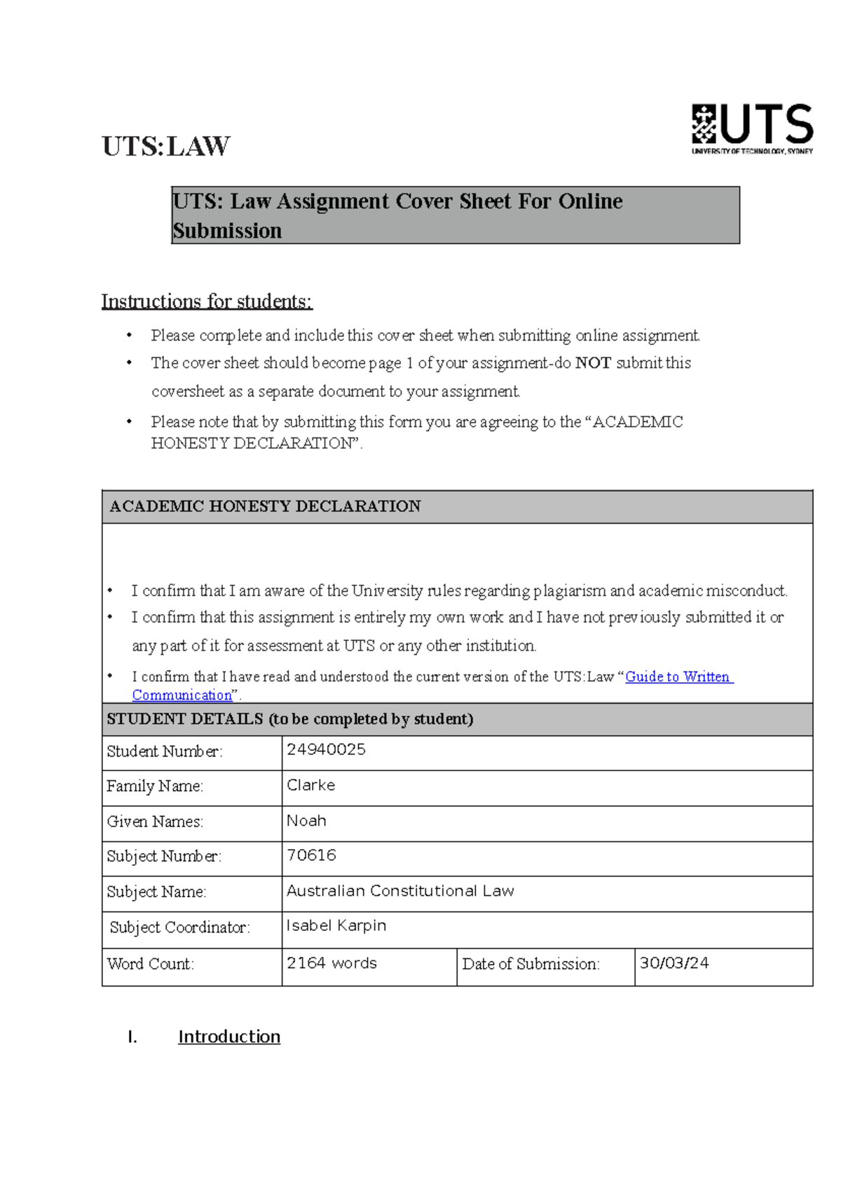 70616 - Research Essay (REAL - Better Format) - UTS:LAW UTS: Law ...