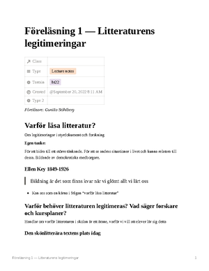 Hemtentamen Textanalys - Hemtentamen Komplettering – Textanalys Uppgift ...