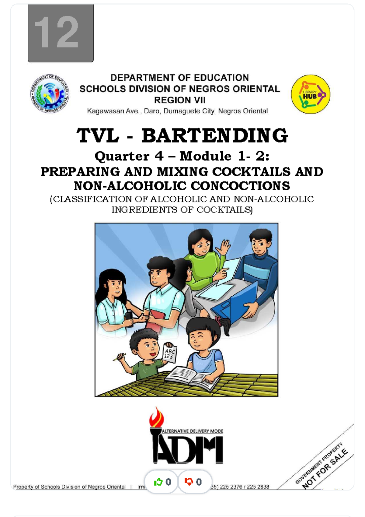 Tvl-12-bartending-q4-module-1-2 compress - 12 TVL - BARTENDING Quarter ...