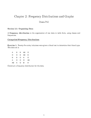 Chapter 2 frequency distributions and graphs - Chapter 2: Frequency ...