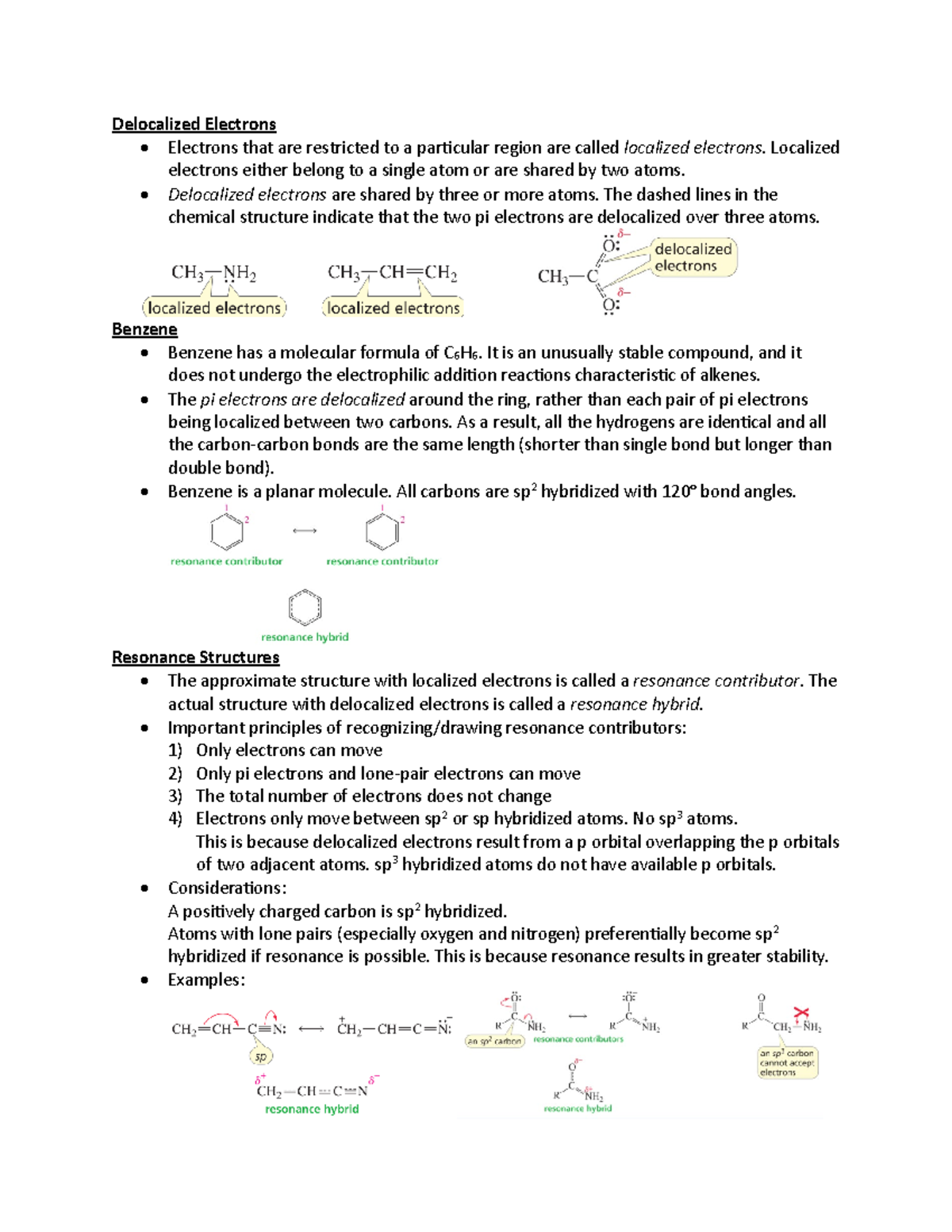 Chapter 8 Study Guide pt 1 - Delocalized Electrons - Electrons that are ...
