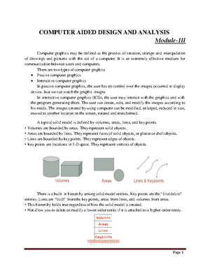 Module 5 - Basic concept of engineering analysis. - ,QWURGXFWLRQ WR ...