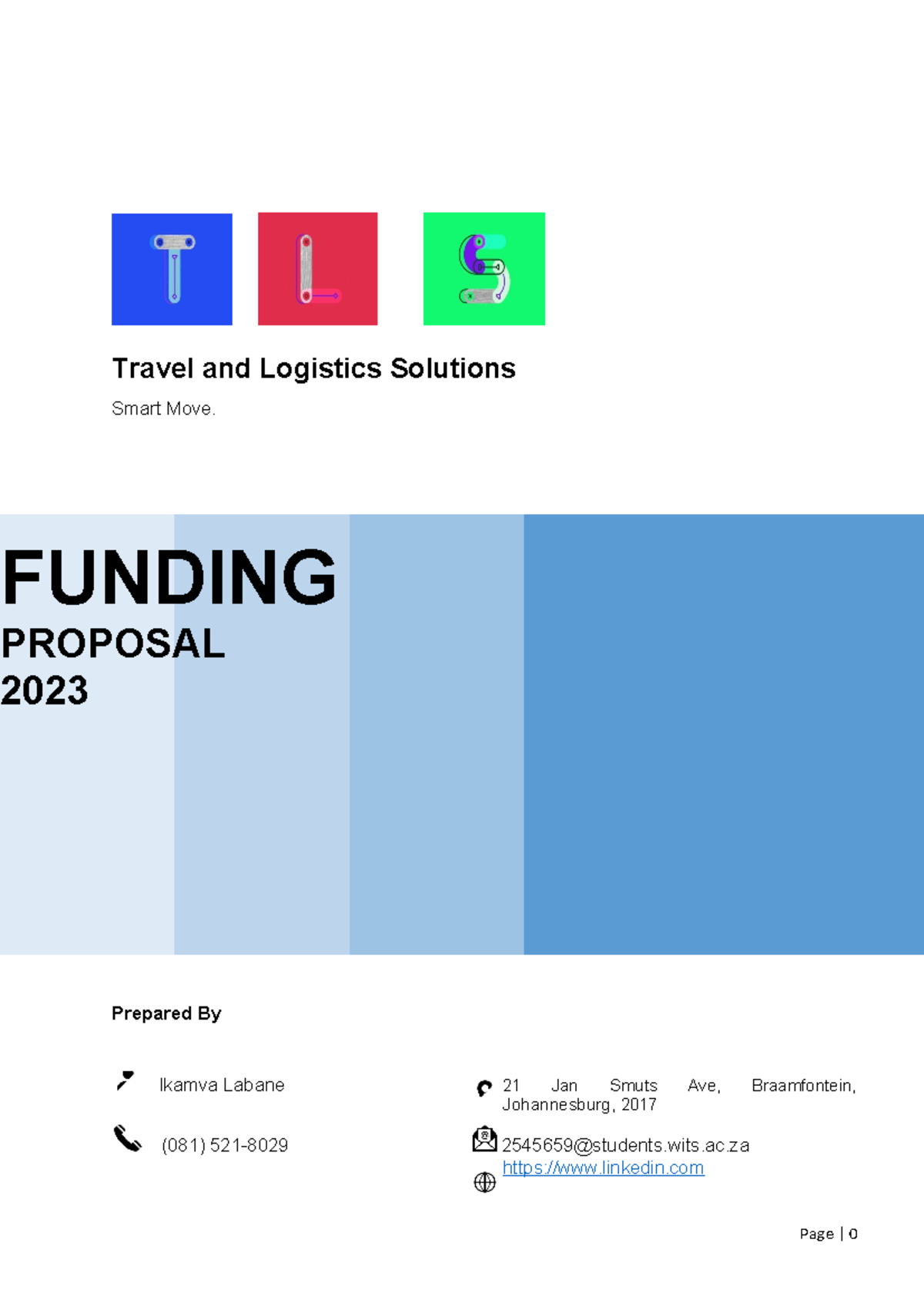 Business Funding Proposal-converted - FUNDING PROPOSAL 2023 Travel and ...