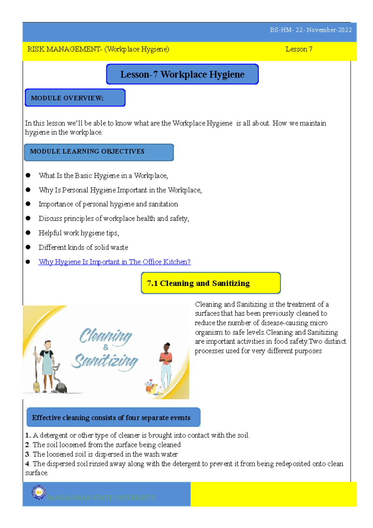 Group 7 IN RISK Management 1 - In this lesson we’ll be able to know ...