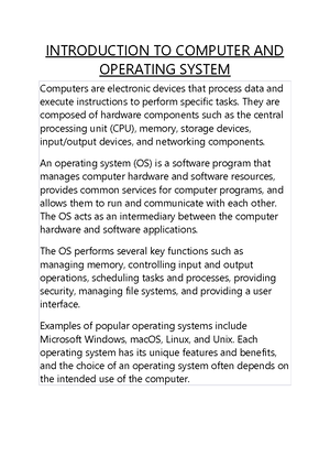 Operating System MCQ (Multiple Choice Questions) - Operating System MCQ ...