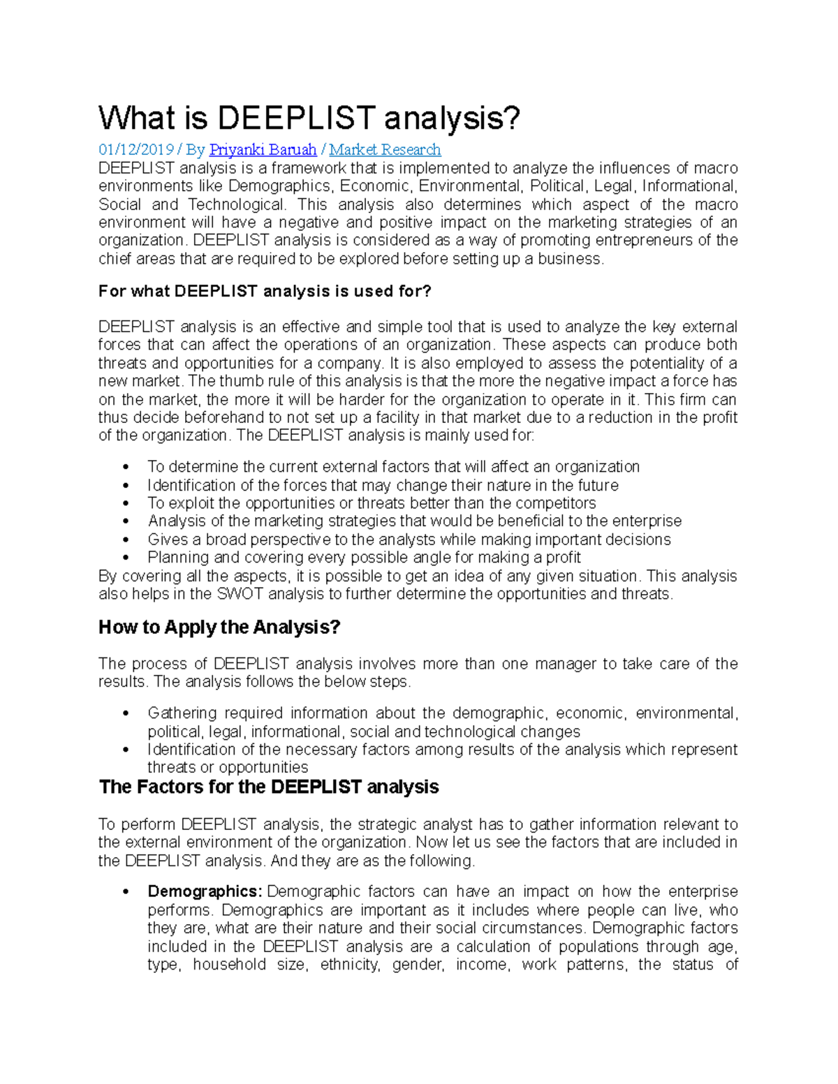 What is Deeplist analysis - What is DEEPLIST analysis? 01/12/2019 / By ...