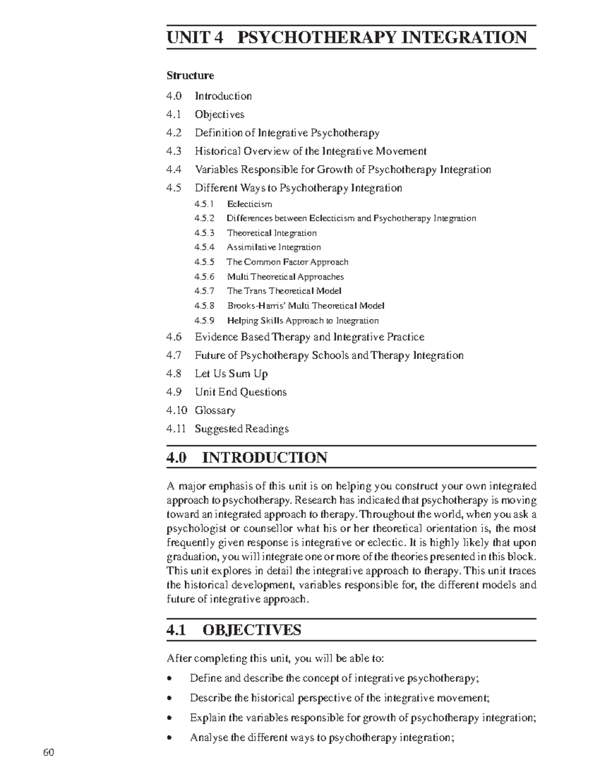 Unit-4 - Other therapies for psychological interventions note part 4 ...