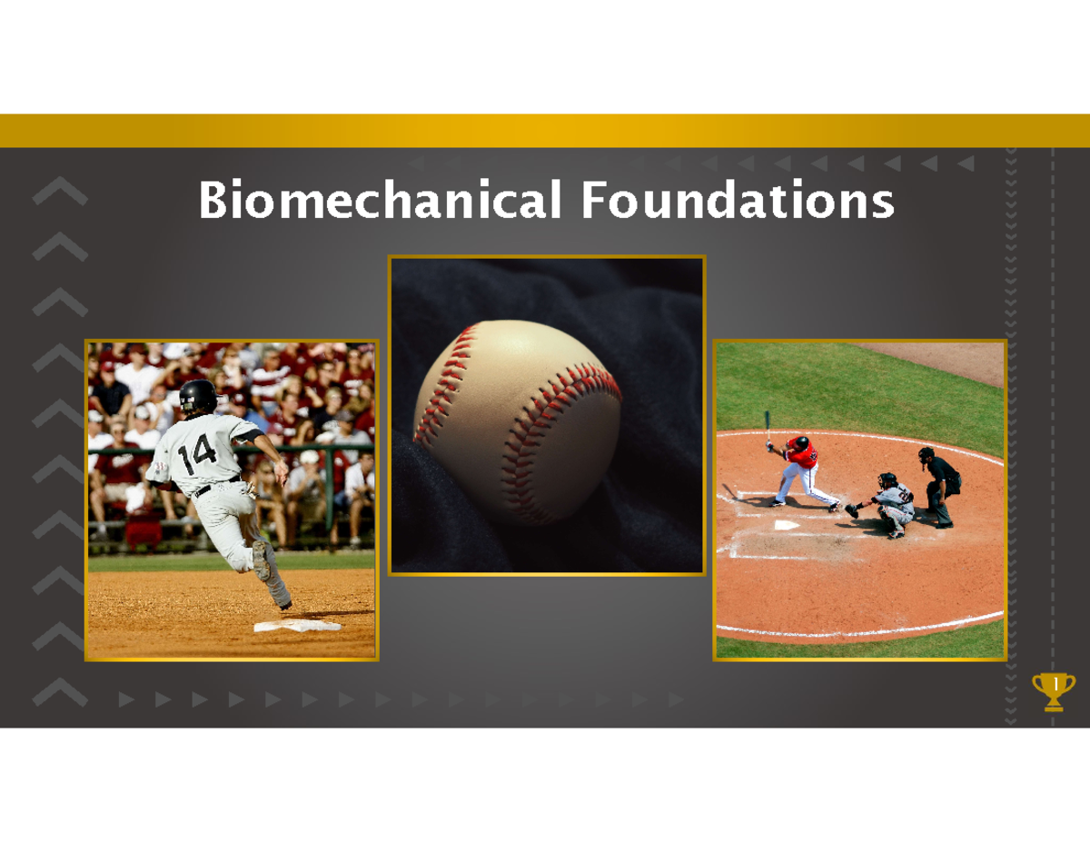 Chapter 6 - 1 Biomechanical Foundations The application of the ...