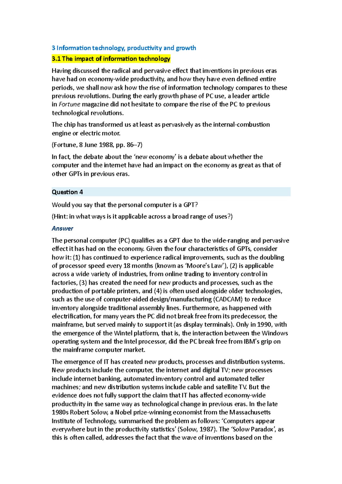 Living-IN-THE-IT-ERA III - 3 Information technology, productivity and ...