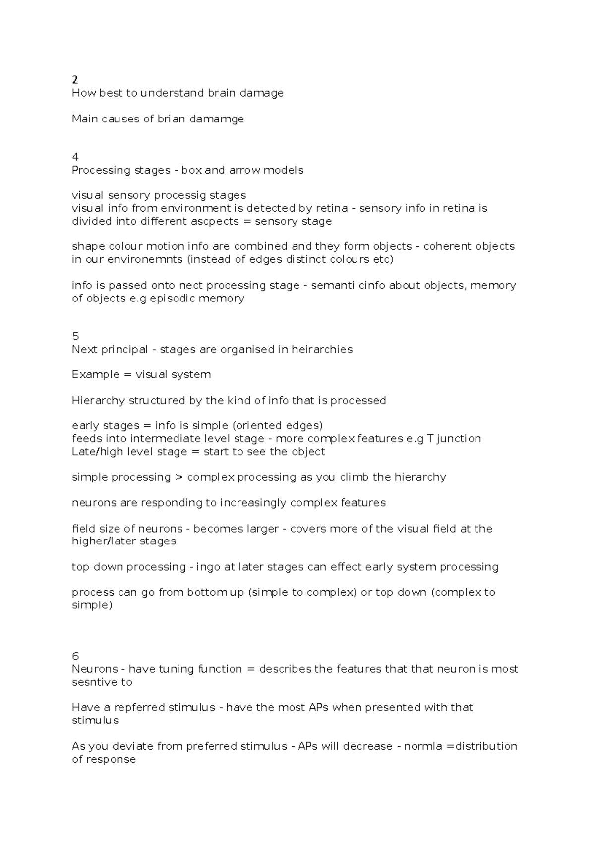 Lecture 4 - Brain Damage - 2 How best to understand brain damage Main ...