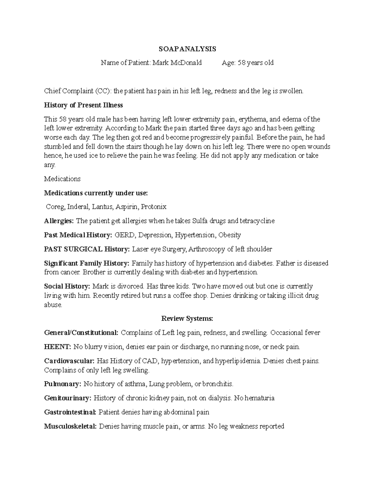 Cellulitis - To Prepare Review the Skin Conditions document provided in ...