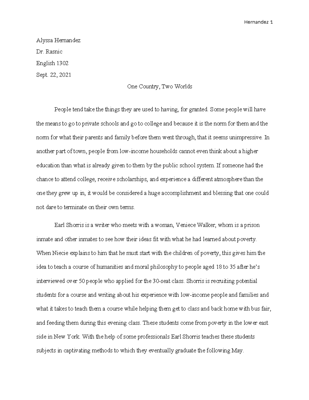 Module 2 Rhetorical Essay - Alyssa Hernandez Dr. Rasnic English 1302 ...