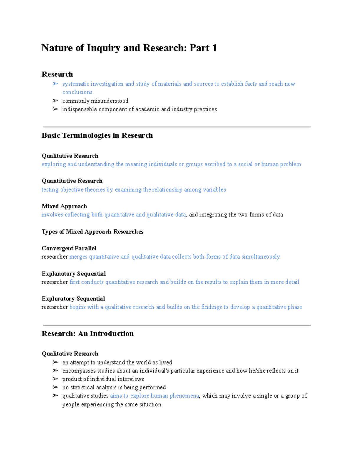Nature of Inquiry and Research- Part 1 - commonly misunderstood ...