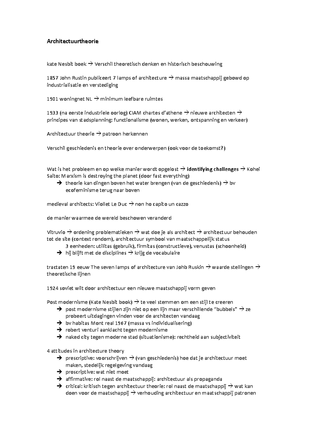 Theorie - Architectuurtheorie kate Nesbit boek Verschil theoretisch ...