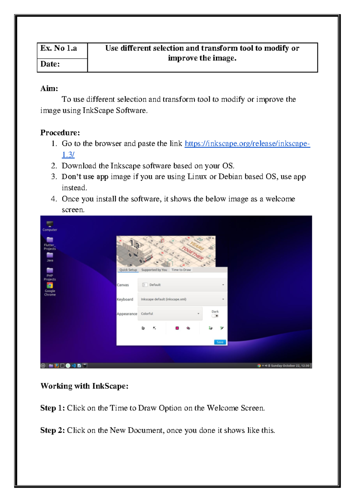 CCS352 Multimedia AND Animation - Ex. No 1 Use different selection and transform tool to modify ...