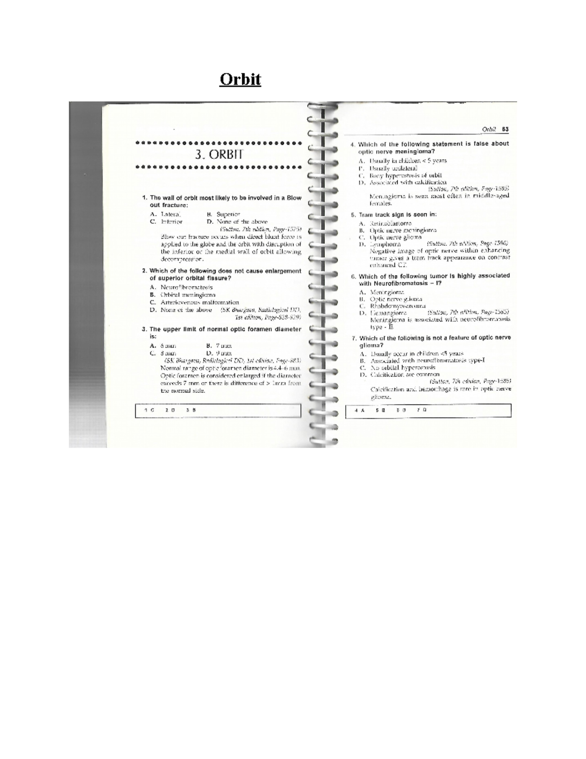 MBBS Pattern Objective Questions pattern models.. - MBBS (orbit) - XLRI ...