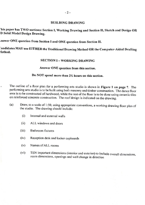 2019 TD paper 2 - assignment - technical drawing - Studocu