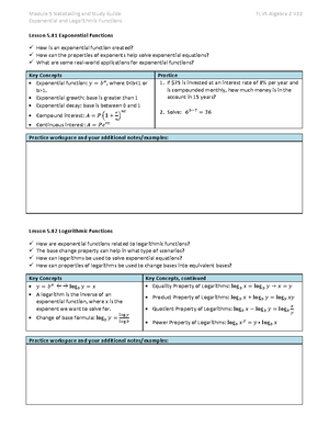Solving log equations - Unit 6: Exponential and Logarithmic Functions 6 ...