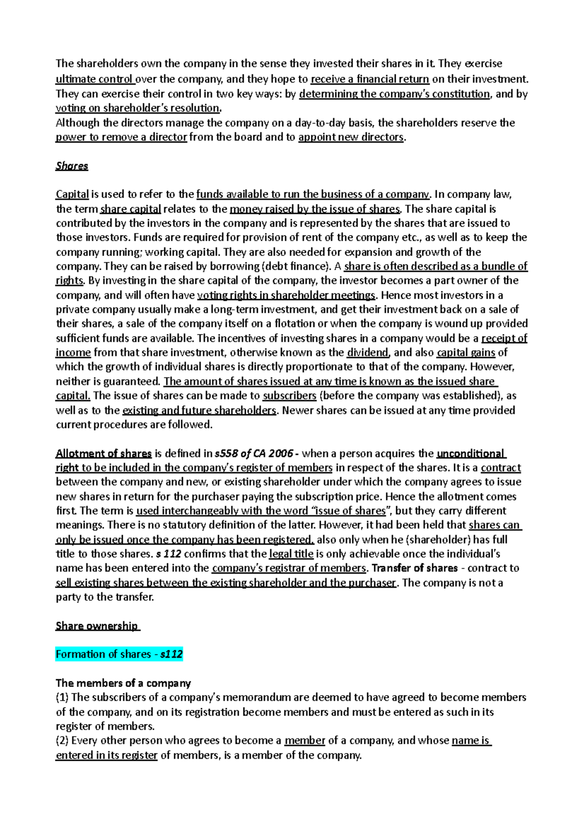 the-general-meeting-and-shareholder-powers-the-shareholders-own-the