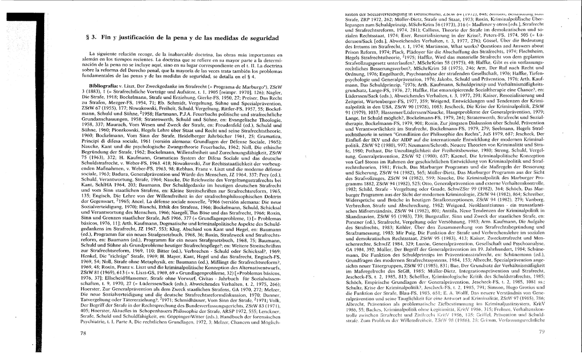 Extracto de "Teorias de la Pena" de Roxin - Elementos de Derecho Penal ...