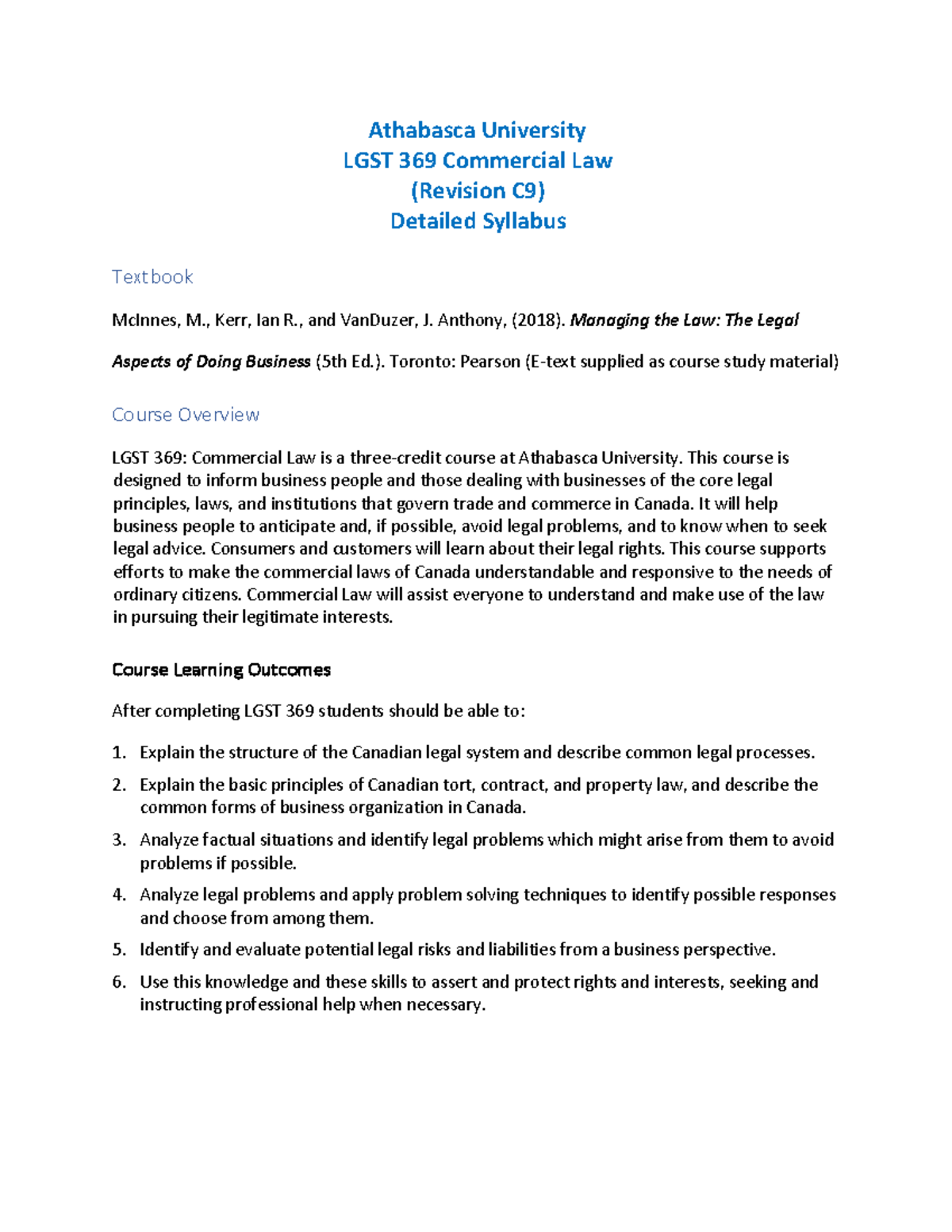 Lgst369-detailed - commercial law outline - Lgst 369 - AU - Studocu