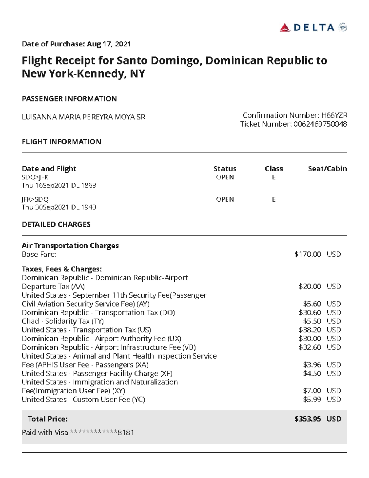 Receipts - Actividad No.2. Derecho Laboral II (1) - Date of Purchase ...