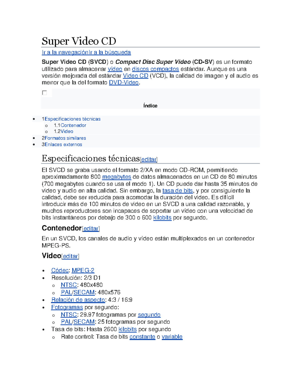 Super Video CD - Tarea y apuntes, de dicha clase - Super Video CD Ir a ...