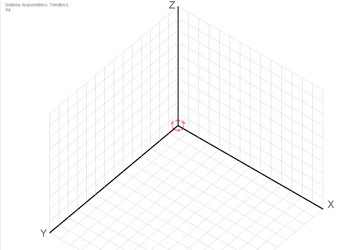 Plantilla Trimetrico - Geométria descriptiva - Sistema Axonométrico ...