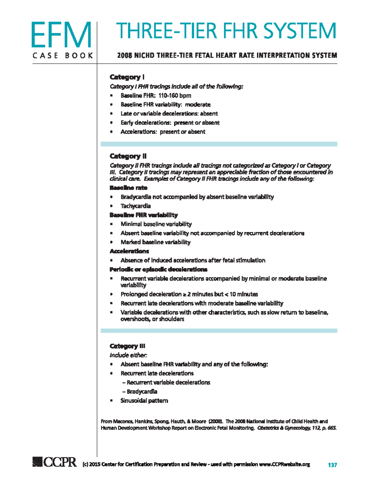 EFM Three-Tier FHR System - PNR107 - Studocu