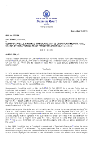 Contract contrary to law - Republic of the Philippines SUPREME COURT ...