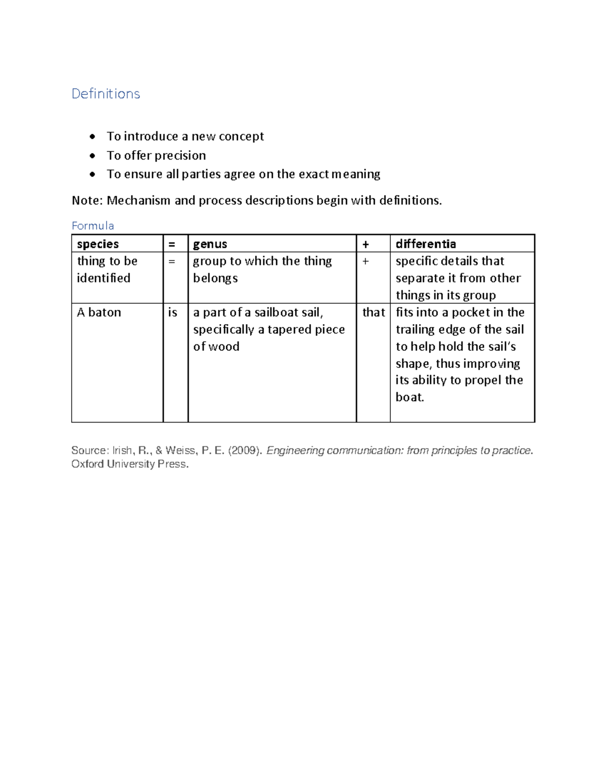 Definition - Rhetorical Pattern - Definitions To introduce a new ...
