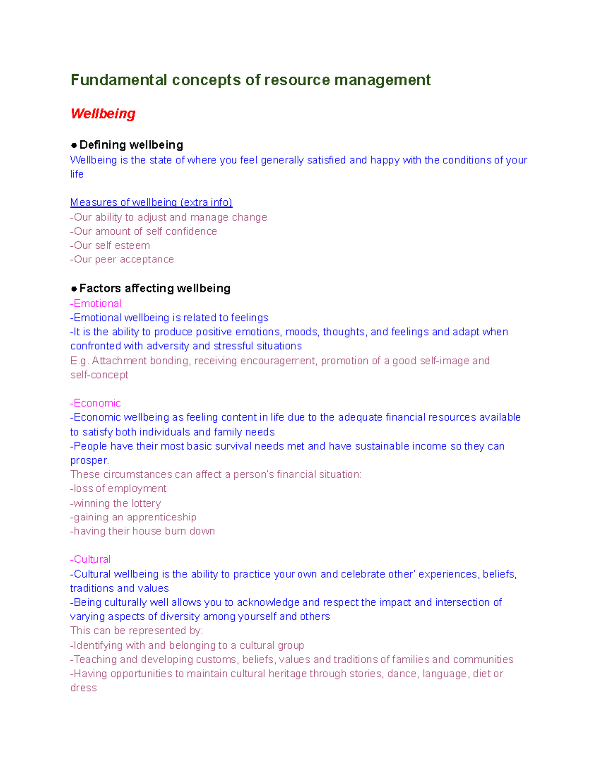 CAFS study notes - Resource Management (Book 1) - Fundamental concepts ...