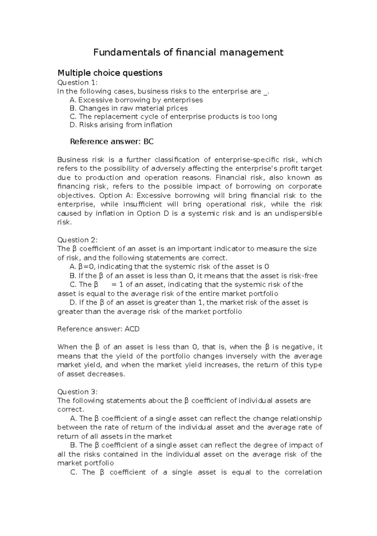 Fundamentals of financial management - Fundamentals of financial ...
