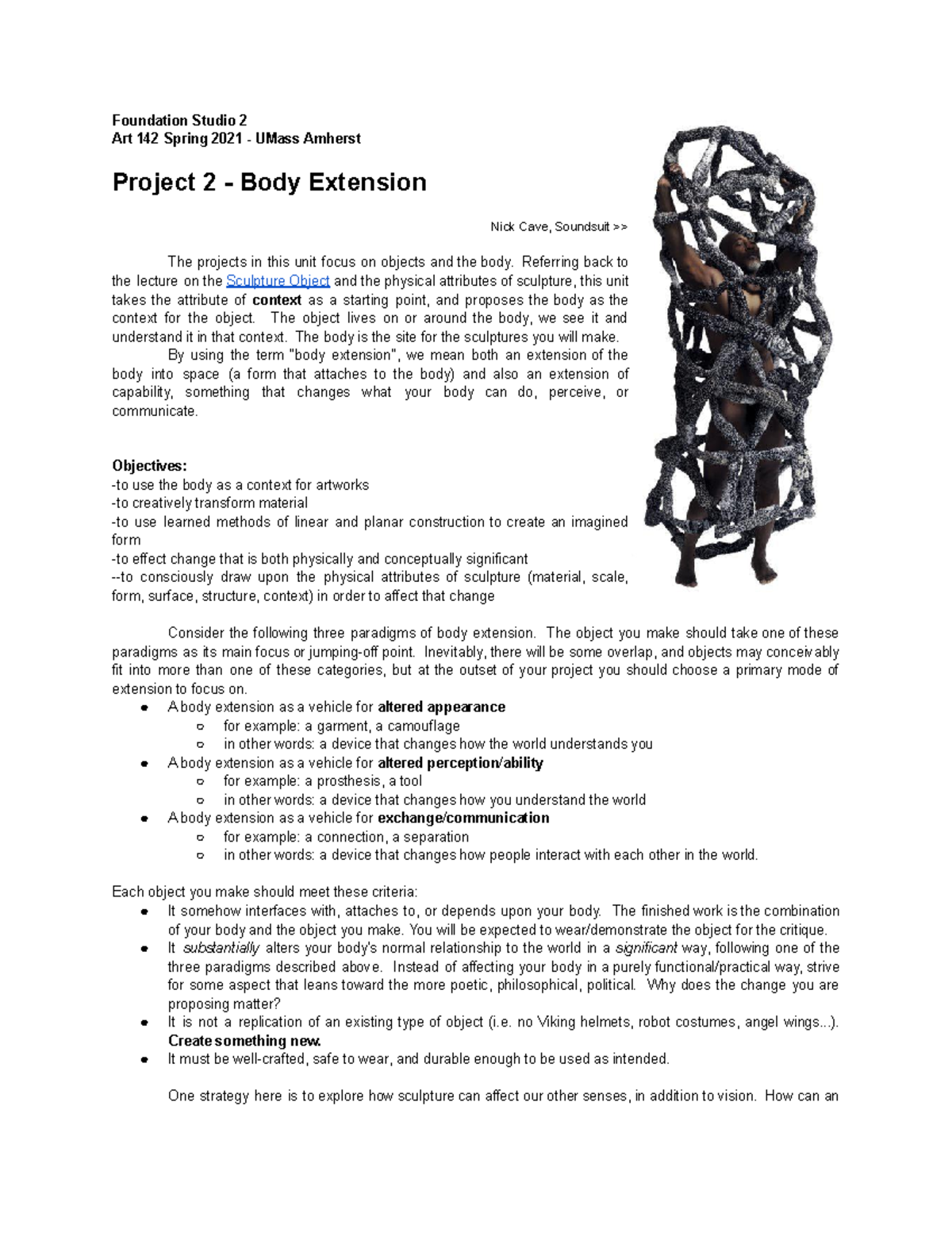 Art 142. pdf - Project - Foundation Studio 2 Art 142 Spring 2021 ...