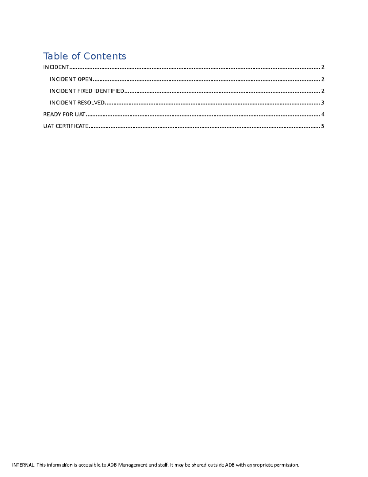 Email Comms Template - Table of Contents - Studocu