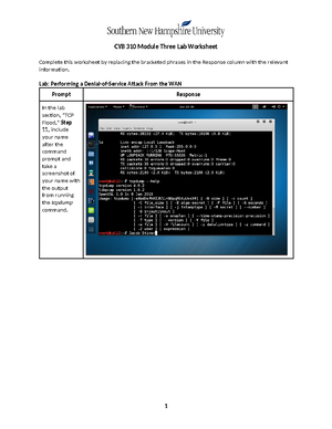 CYB 240 Module Five Lab Worksheet - CYB 240 - CBY 240 Module Five Lab ...