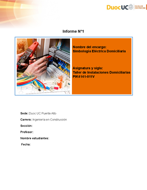 EETT electrica Colegio San Guillermo - 1 - ESPECIFICACIONES TÉCNICAS INSTALACIÓN ELÉCTRICA OBRA ...