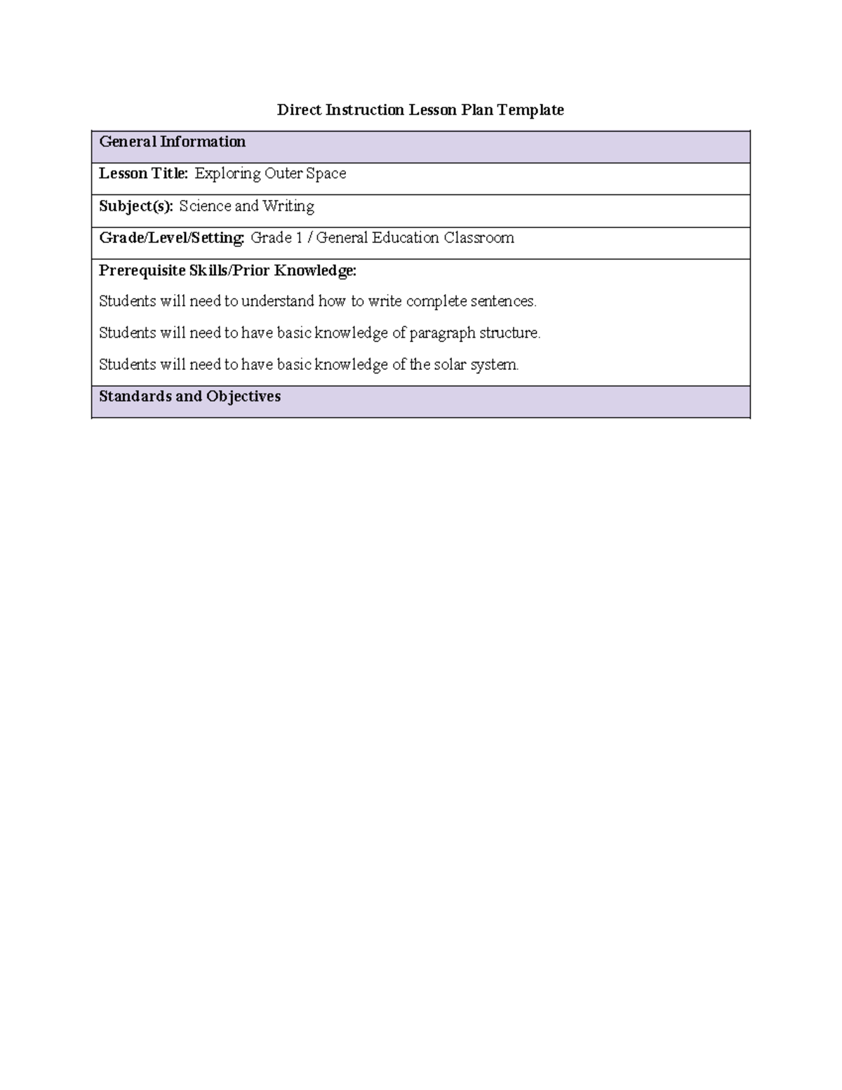 Task 2 Elementary Disciplinary Literacy C732 - Direct Instruction ...