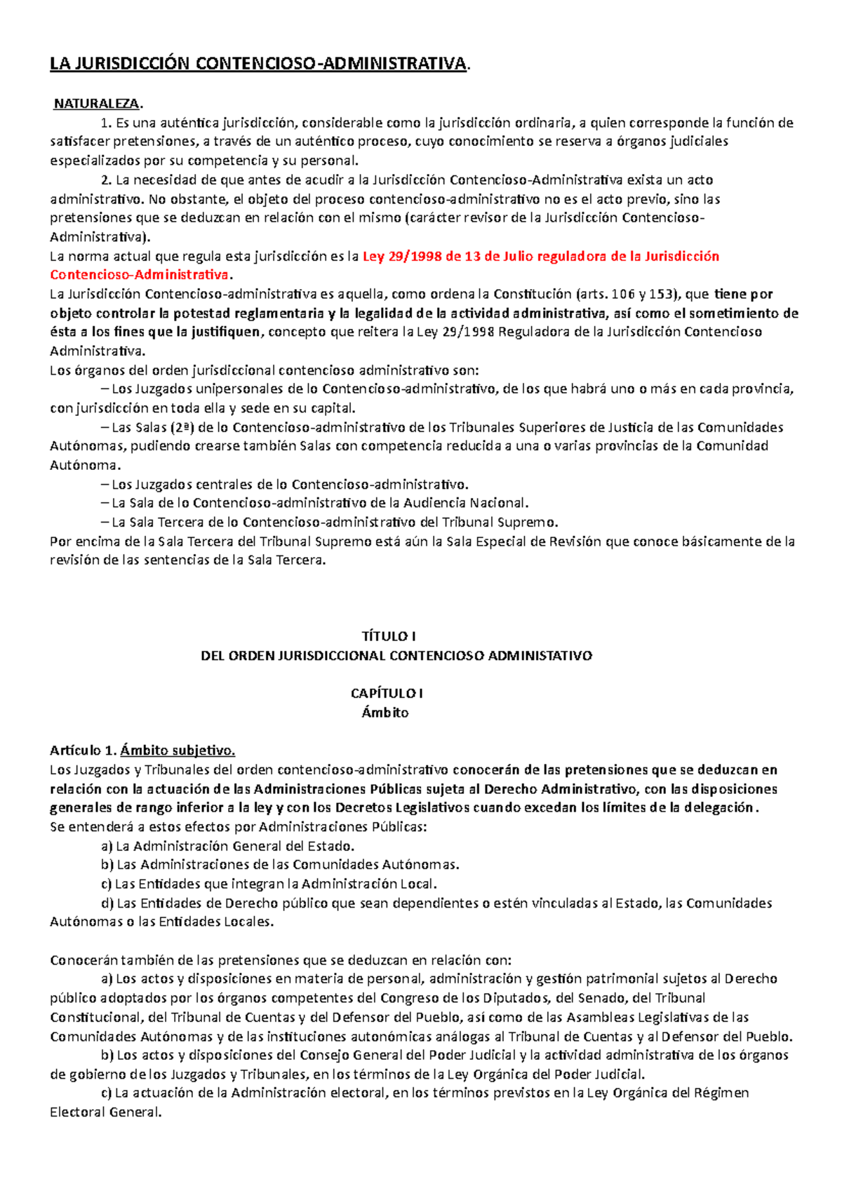 La jurisdiccion contencioso-administrativa - LA JURISDICCIÓN CONTENCIOSO-ADMINISTRATIVA ...