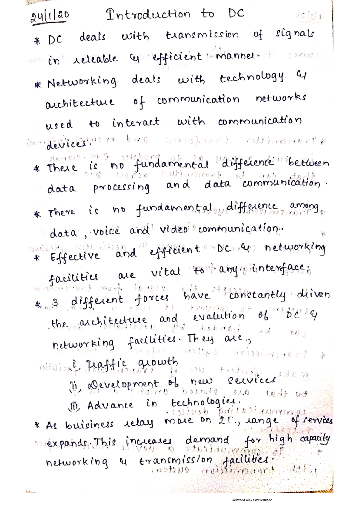 Dc notes - COMPUTER SCIENCE AND ENGINEERING - Studocu