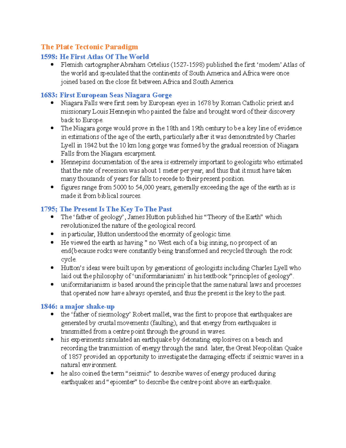 Module 1 - The Plate Tectonic Paradigm - The Plate Tectonic Paradigm ...