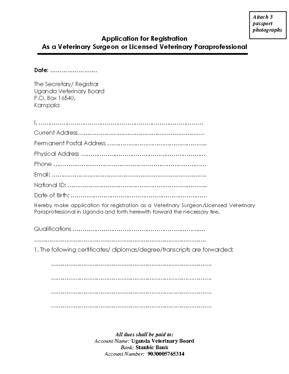 Final Application Form UVB 230106 172026 - All dues shall be paid to ...