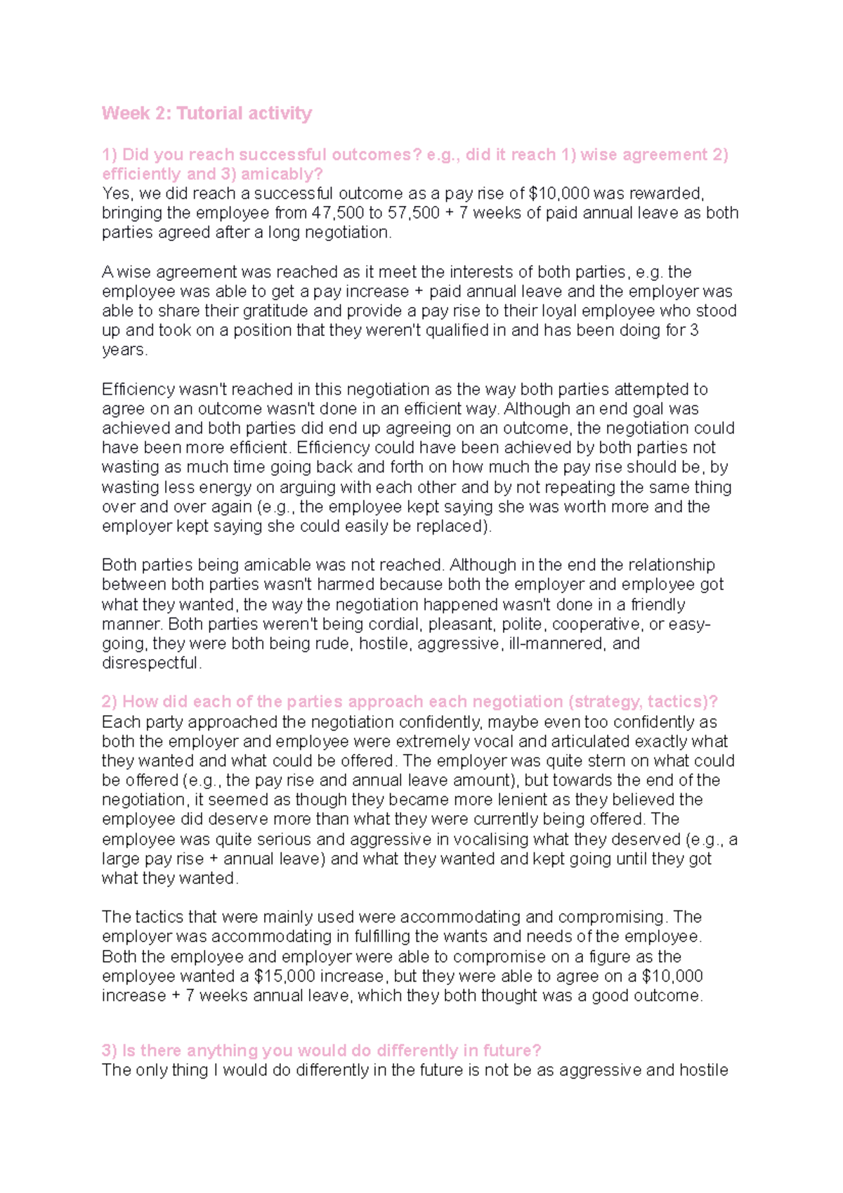 Tutorial activity - hello - Week 2: Tutorial activity Did you reach ...