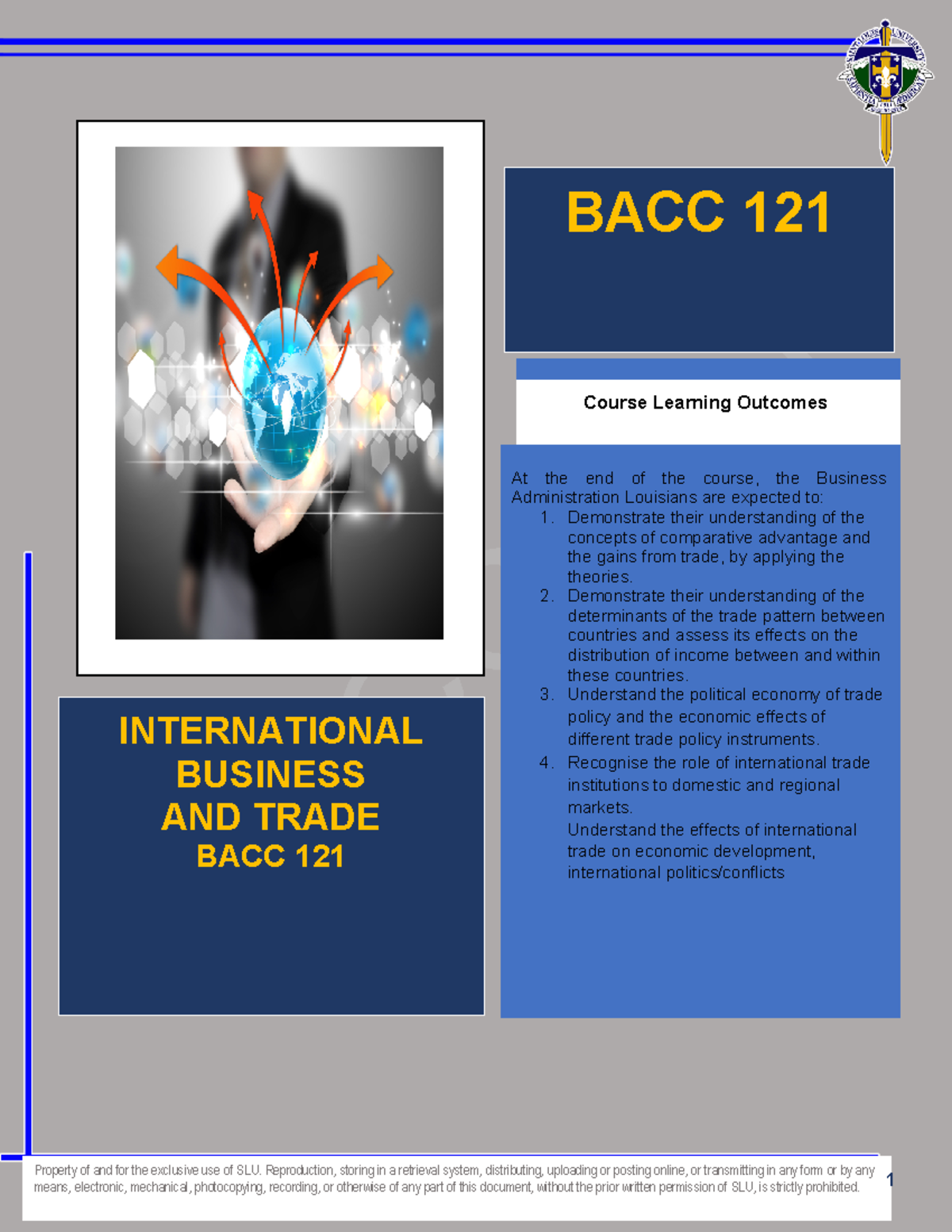 BACC 121 Module NINE - International Trade and Business - BACC 121 ...