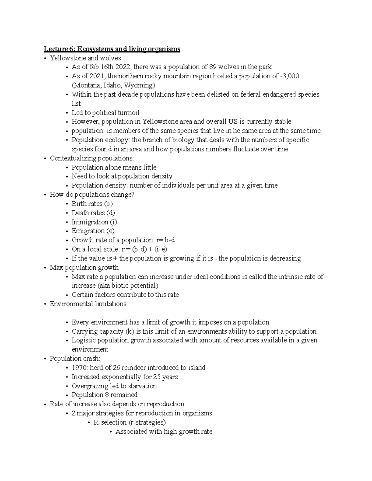 Lecture 6 - Teachers name is Kayla Gorman, class is environmental ...