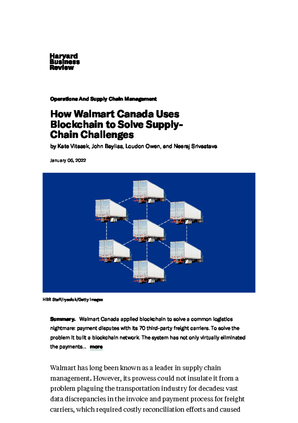 How Walmart Canada Uses Blockchain to Solve Supply-Chain Challenges ...