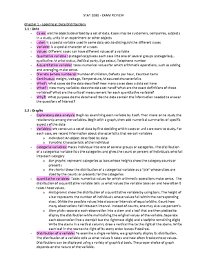 Introstat 31 - Introductory to statistics - STAT 2080 - U of G - Studocu